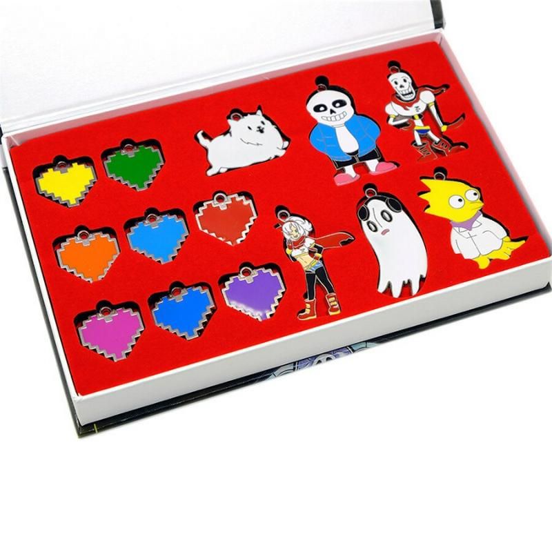 Charms Fashion Necklace Undertale Sans Frisk Bravery Love Heart Cartoon ...