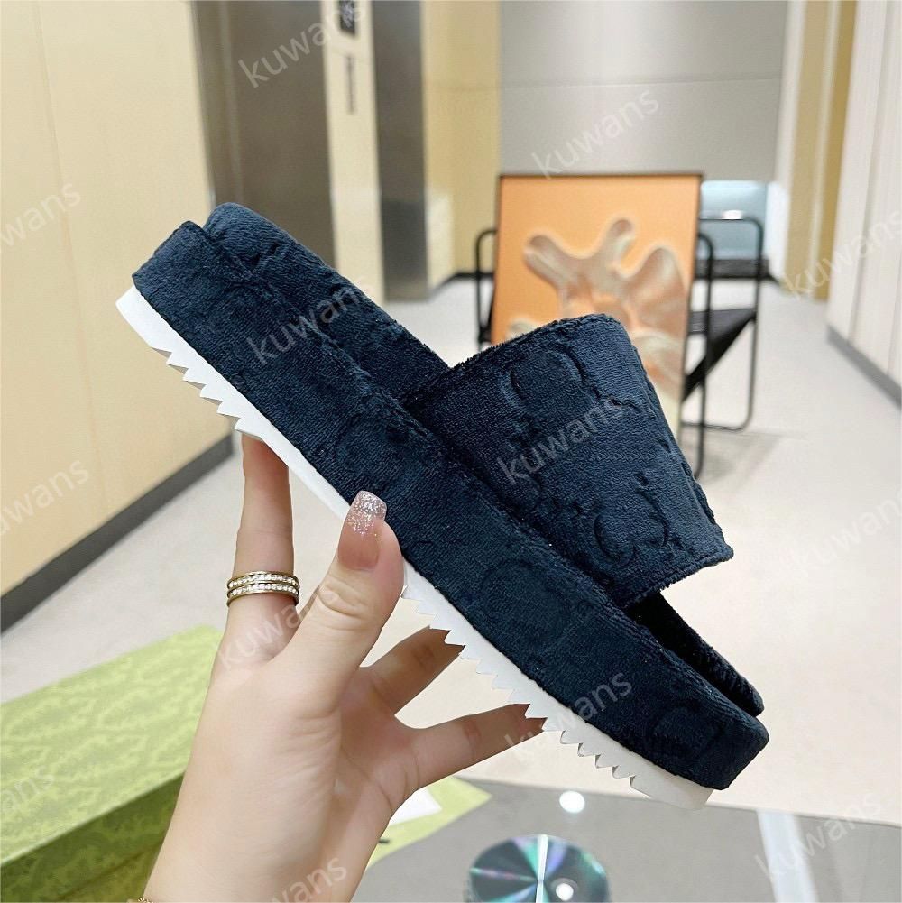 Designer Womens Platform Slides: Waterproof Perforated Canvas Platform ...