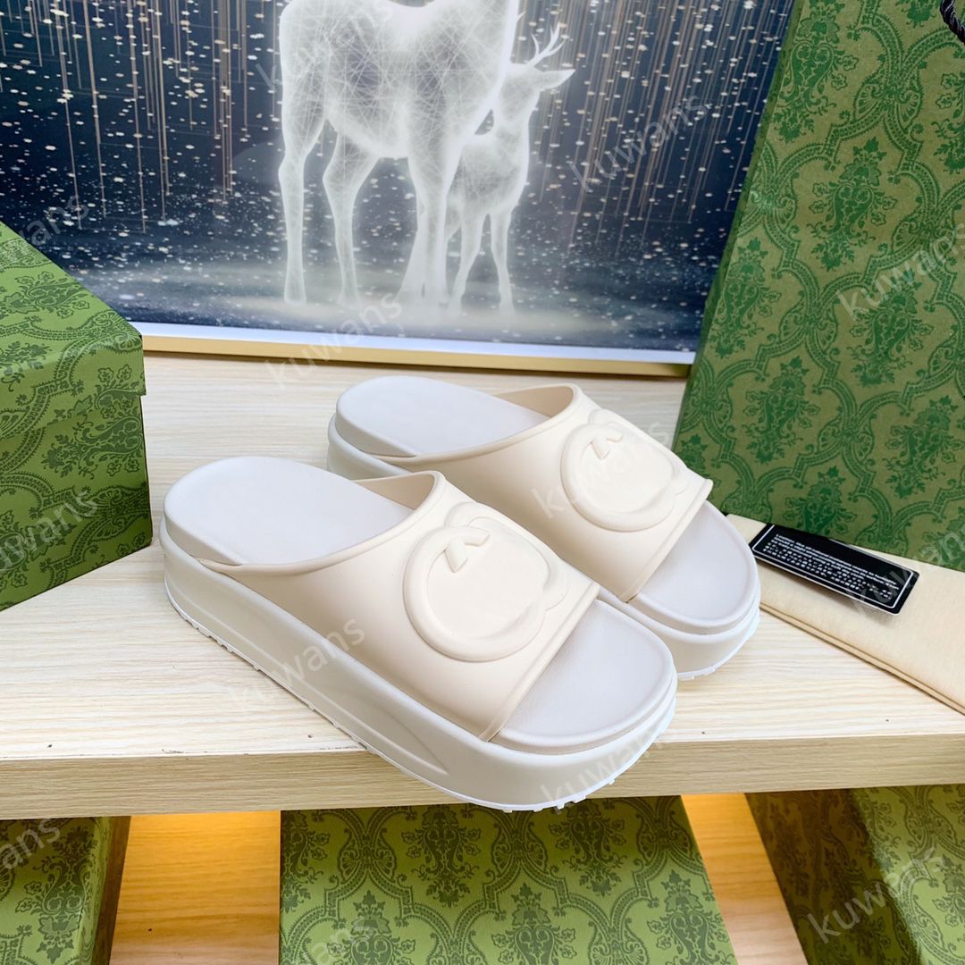 Designer Womens Platform Slides: Waterproof Perforated Canvas Platform ...