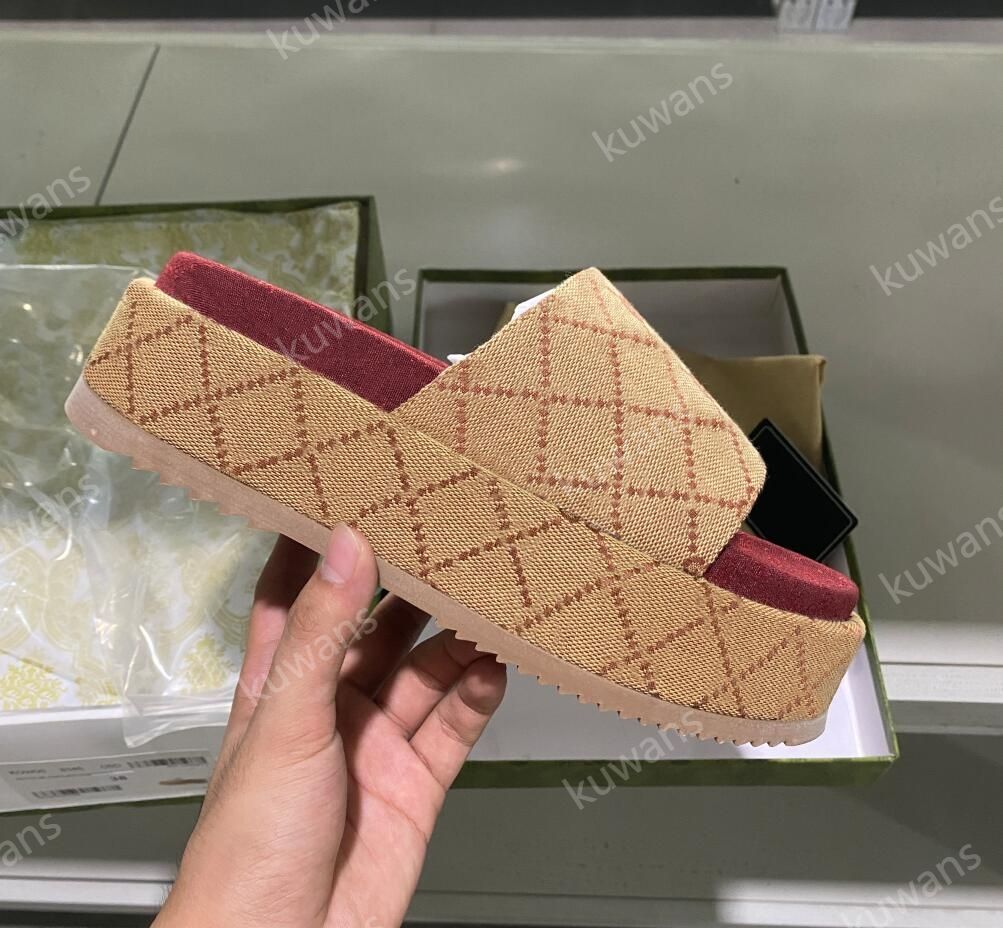 Designer Womens Platform Slides: Waterproof Perforated Canvas Platform ...