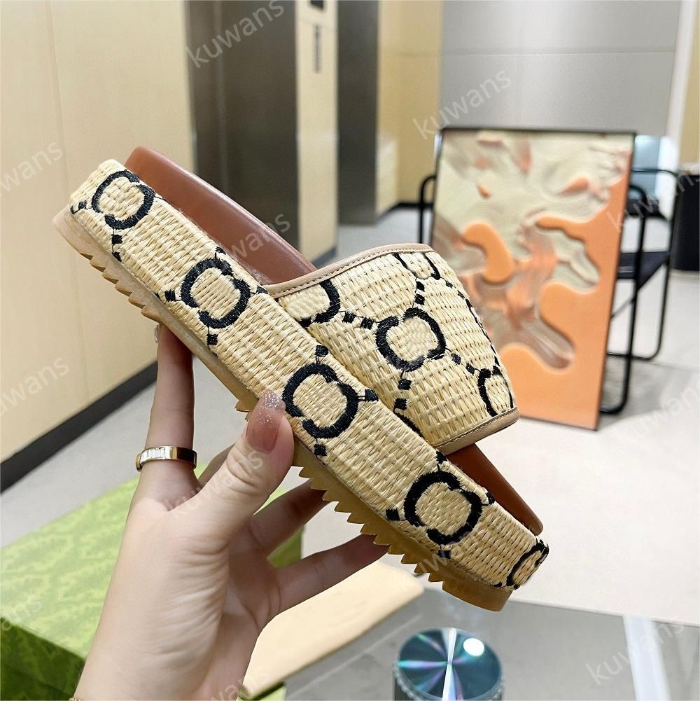 Designer Womens Platform Slides: Waterproof Perforated Canvas Platform ...