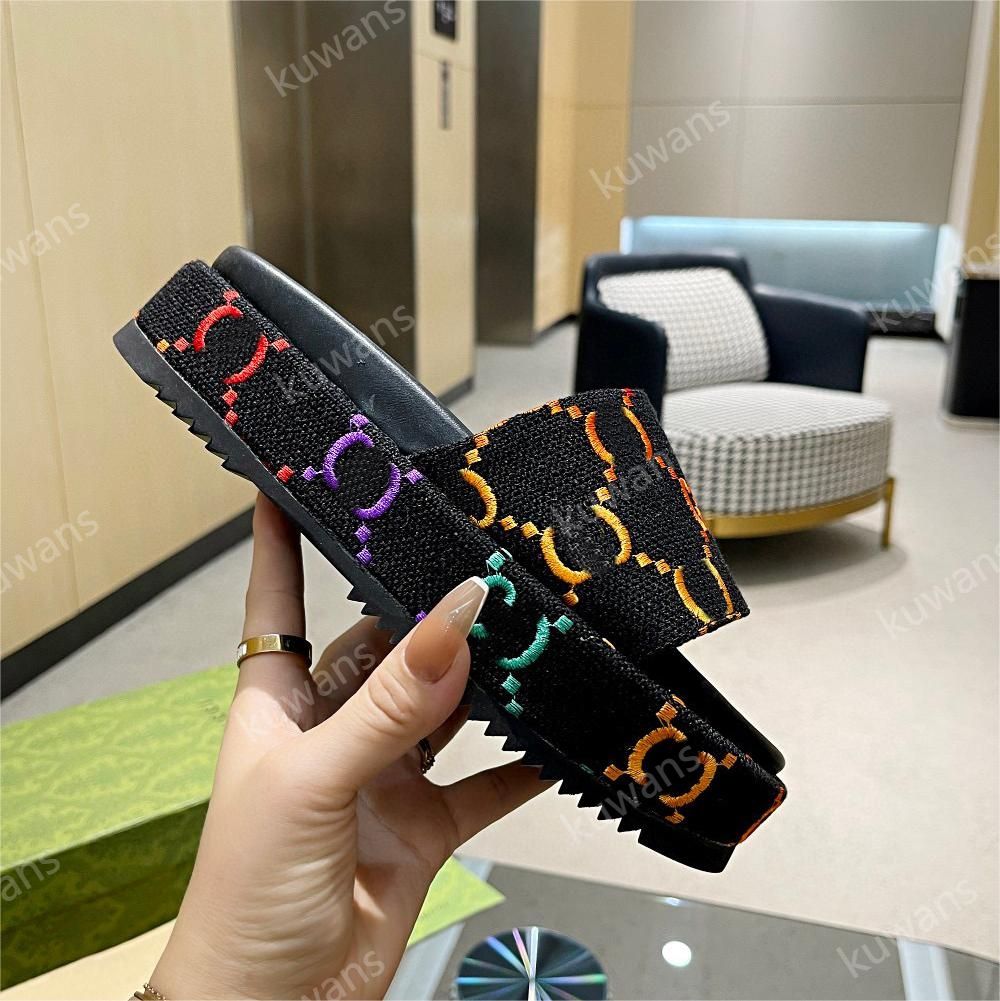 Designer Womens Platform Slides: Waterproof Perforated Canvas Platform ...