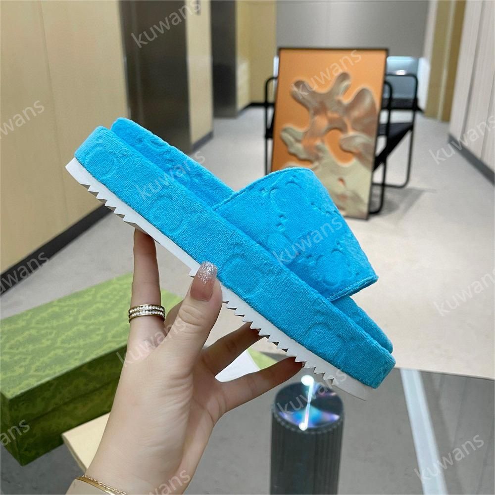 Designer Womens Platform Slides: Waterproof Perforated Canvas Platform ...