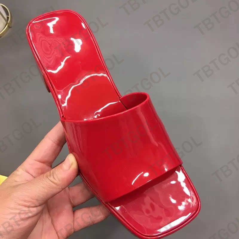 Fashion Designer Sandals Women Rubber Slides Sandals Chunky Platform ...