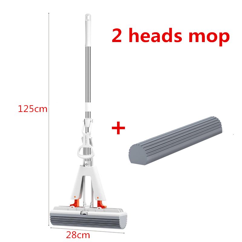 MOPS Collodion Mop Free Hand Washing Magic Self Self Squeeze Water Flat ...