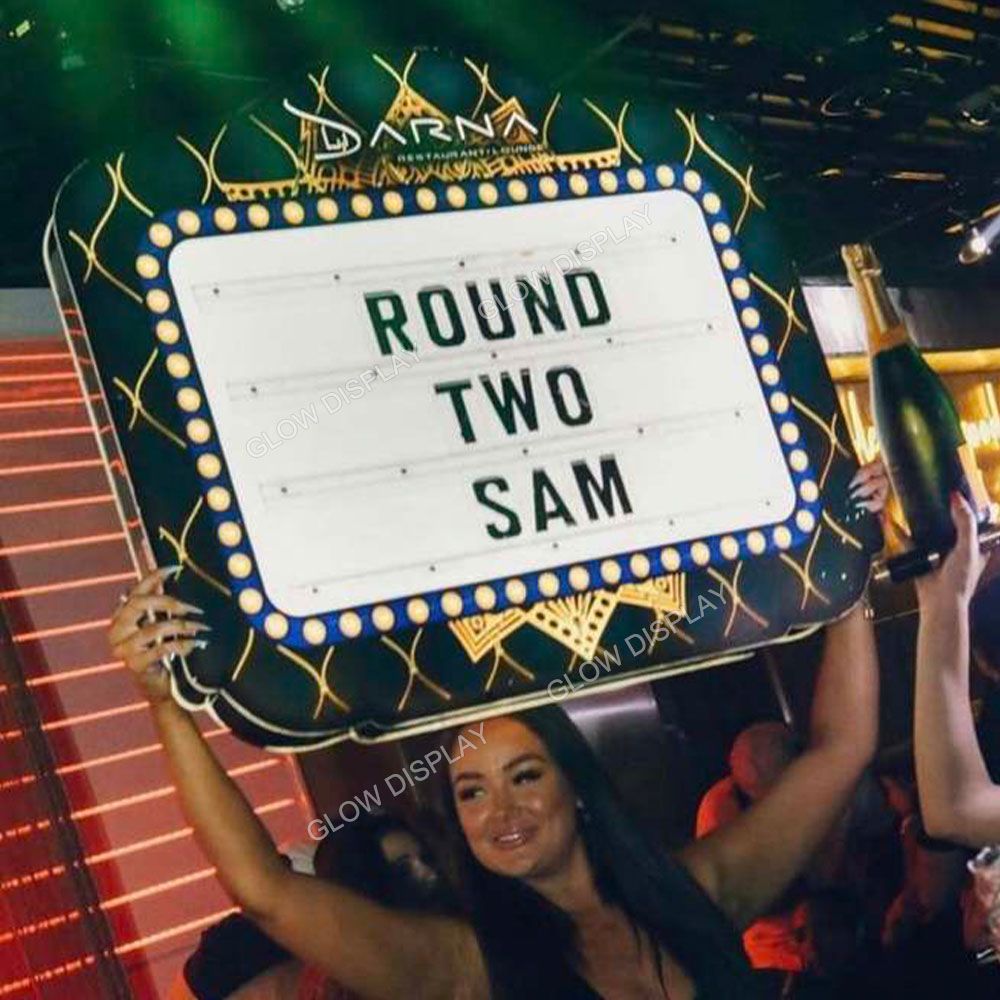 Custom Sign Logo Message Board VIP Service Letter Board Night Club Bar ...