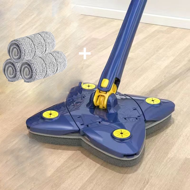 Mops 360° Foldable Twist Mop Wet And Dry Use Cleaning Mops Window ...