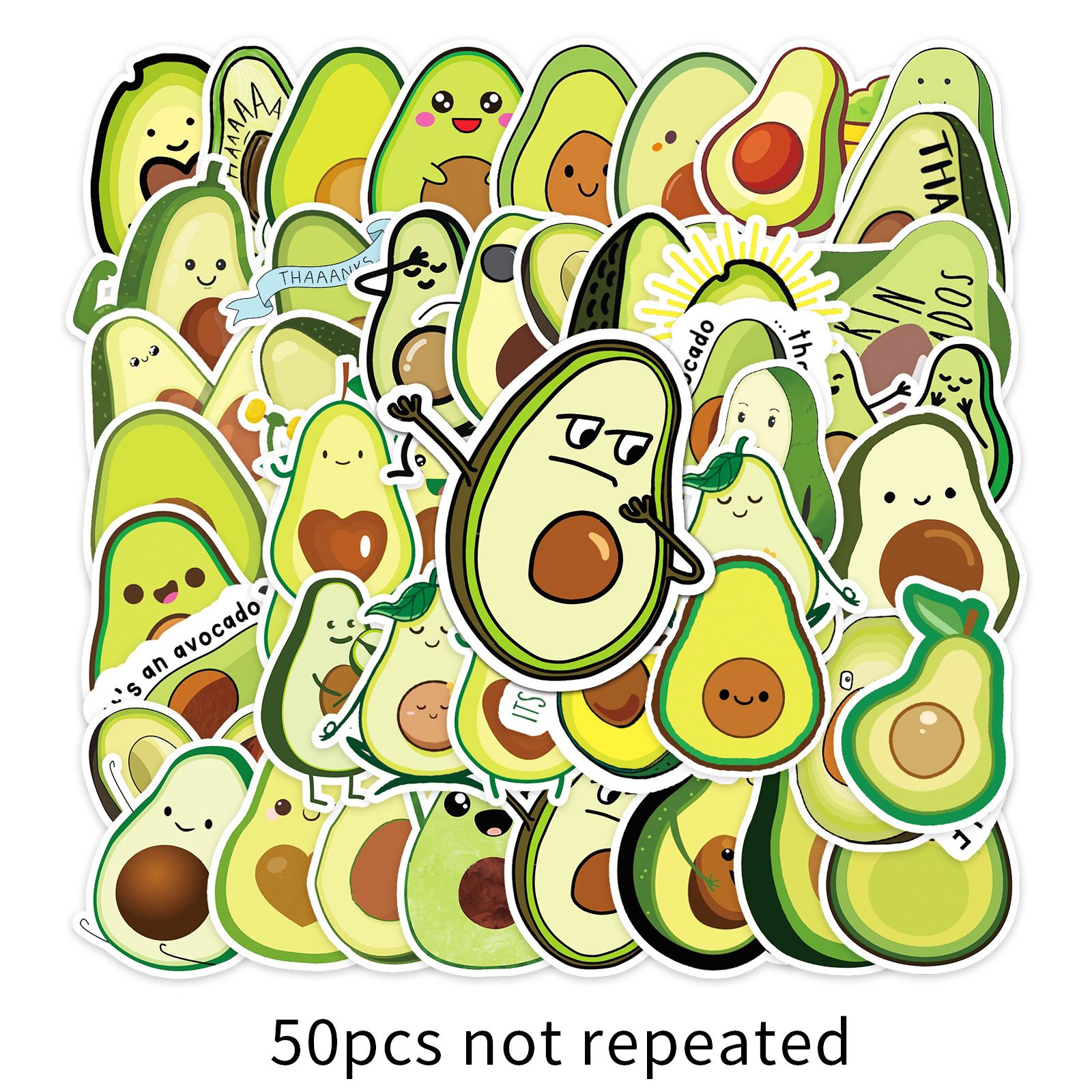 Avocado Stickers Avocado Waterproof Vinyl Decals For Water Bottles ...