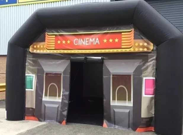 Square Black Inflatable Nightclub Tent Giant Poratable VIP Party Cube ...