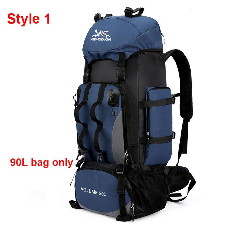 Outdoor Bags 80L 90L Large Camping Backpack Travel Bag Mens Women Luggage Hiking Shoulder Bags ...