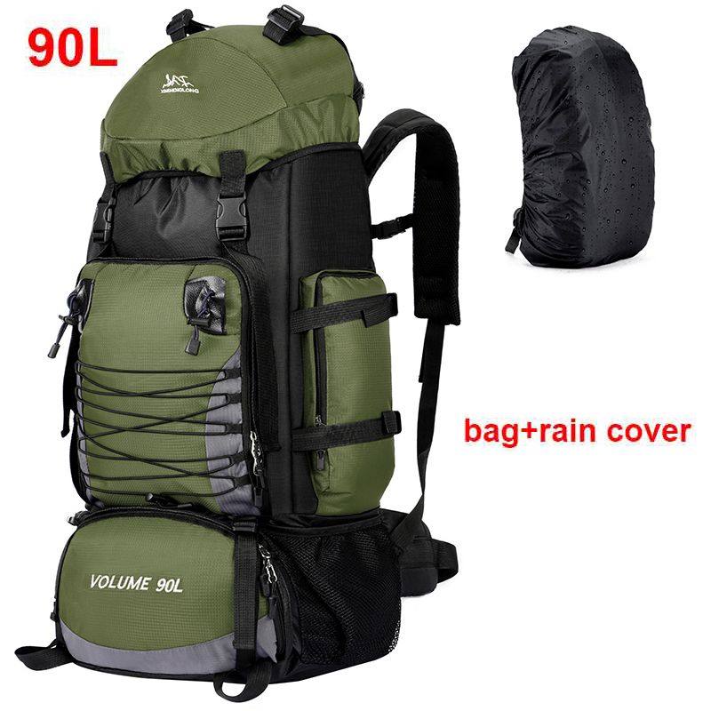 Outdoor Bags 80L 90L Large Camping Backpack Travel Bag Mens Women Luggage Hiking Shoulder Bags ...