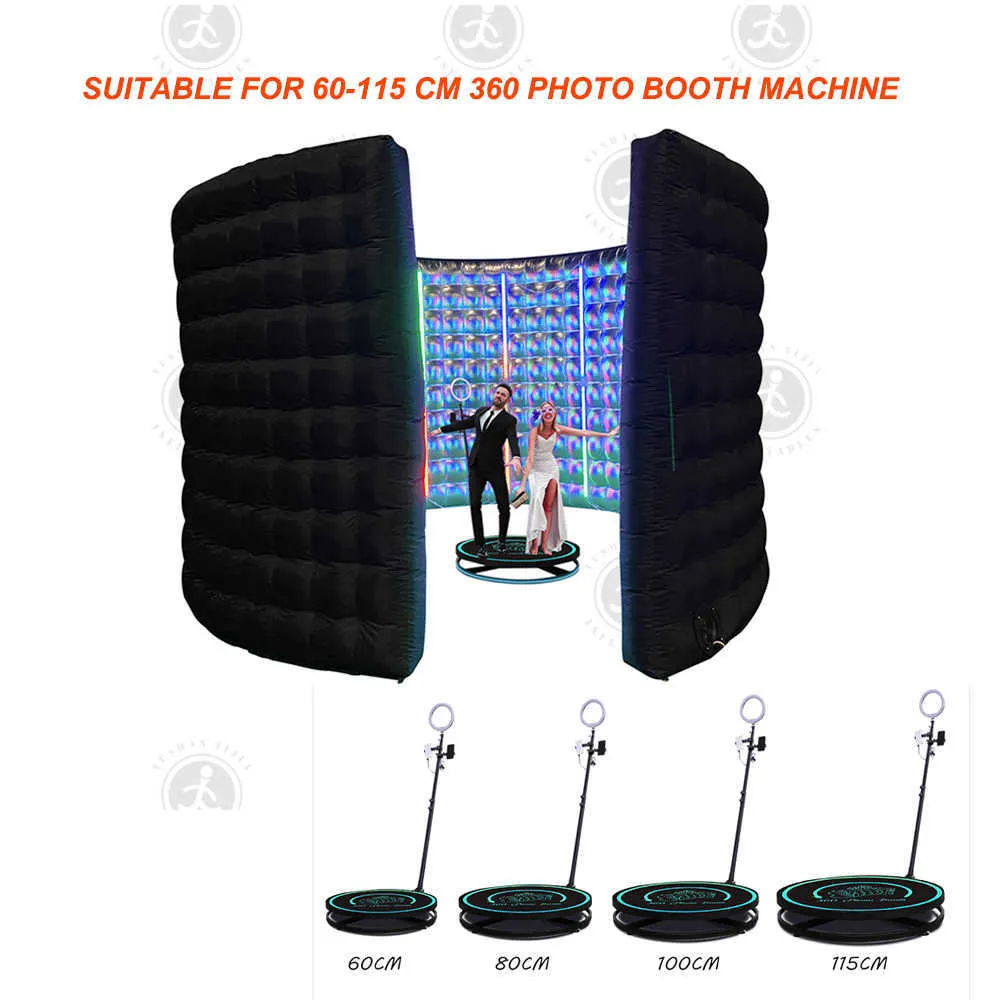 13ft Portable Led Photo Booth Toile De Fond Gonflable 360 Photo Booth Clôture Pour La Fête ...