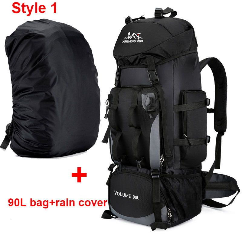 Outdoor Bags 80L 90L Large Camping Backpack Travel Bag Mens Women Luggage Hiking Shoulder Bags ...