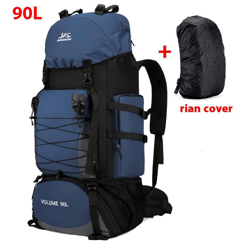 Outdoor Bags 80L 90L Large Camping Backpack Travel Bag Mens Women Luggage Hiking Shoulder Bags ...