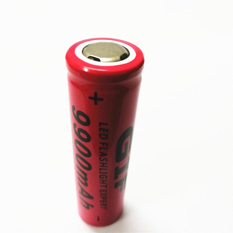 18650 GIF 9900mAH 3.7V Düz Kafa Pili, USB Fanı Ve Parlak El Feneri Gibi ...