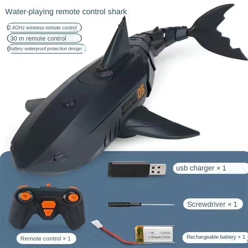 ElectricRC Boats Boat Camera Submarine Electric Shark With Remote ...