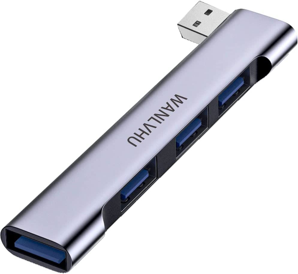 USB Hub For Laptop 4 Port, Portable USB 3 Hub USB Splitter, USB ...