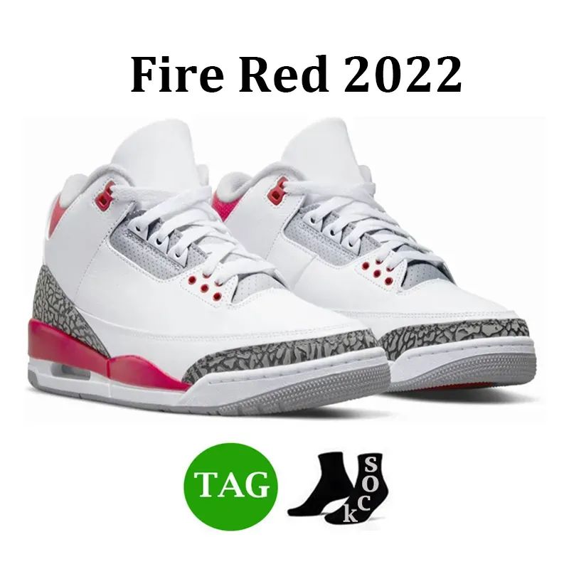 ₩48,077에서 Box 3S 농구화 남성 여성 Jumpman 3 Fire Red Unc Laser Orange Dark ...