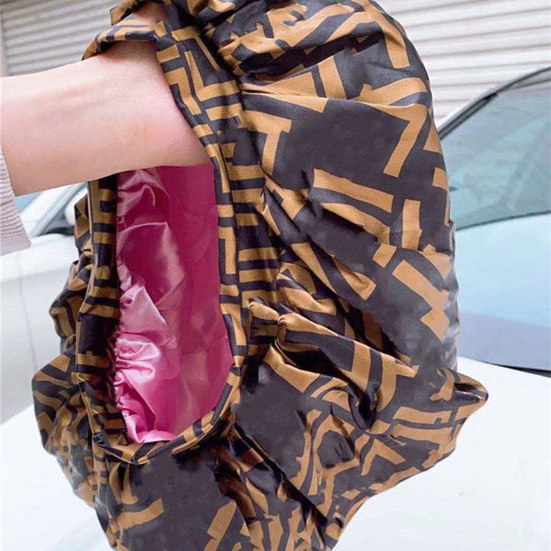 Luxury Designer Shower Cap With Wide Brim And Satin Hair Care Bonnet 20 ...
