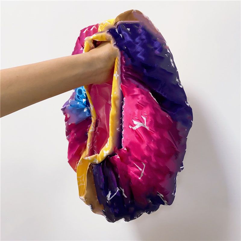 Luxury Designer Shower Cap With Wide Brim And Satin Hair Care Bonnet 20 ...