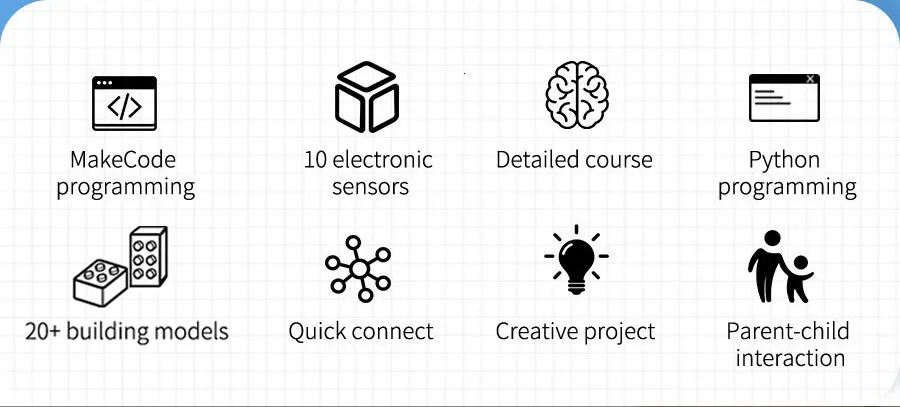 Otros Toys Yahboom 21 En 1 Microbit V2 Robotics Kit Toy De Sensor ...