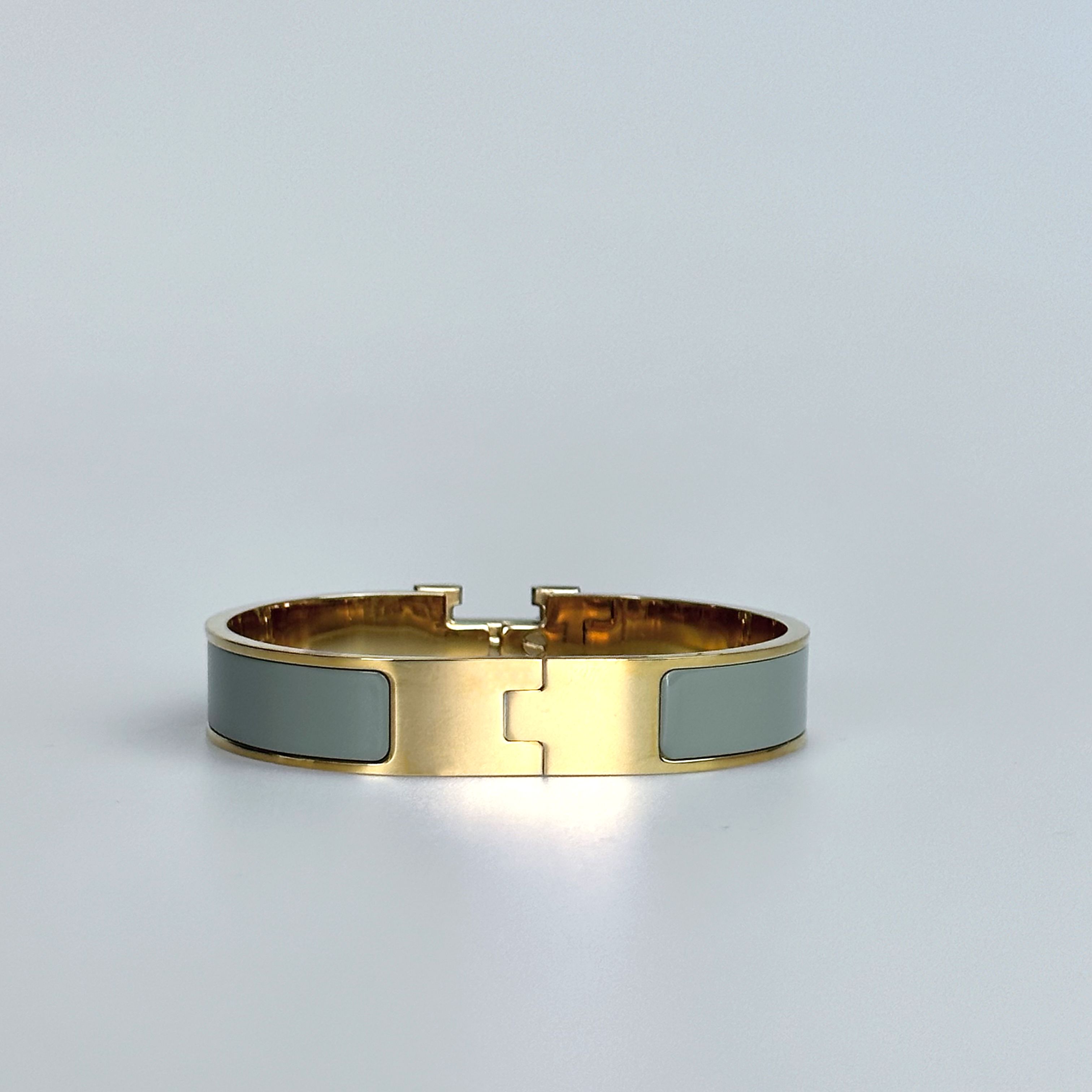 Luxury Designer H Letter Rhodium Polish Bangles Bracelet For Men And ...