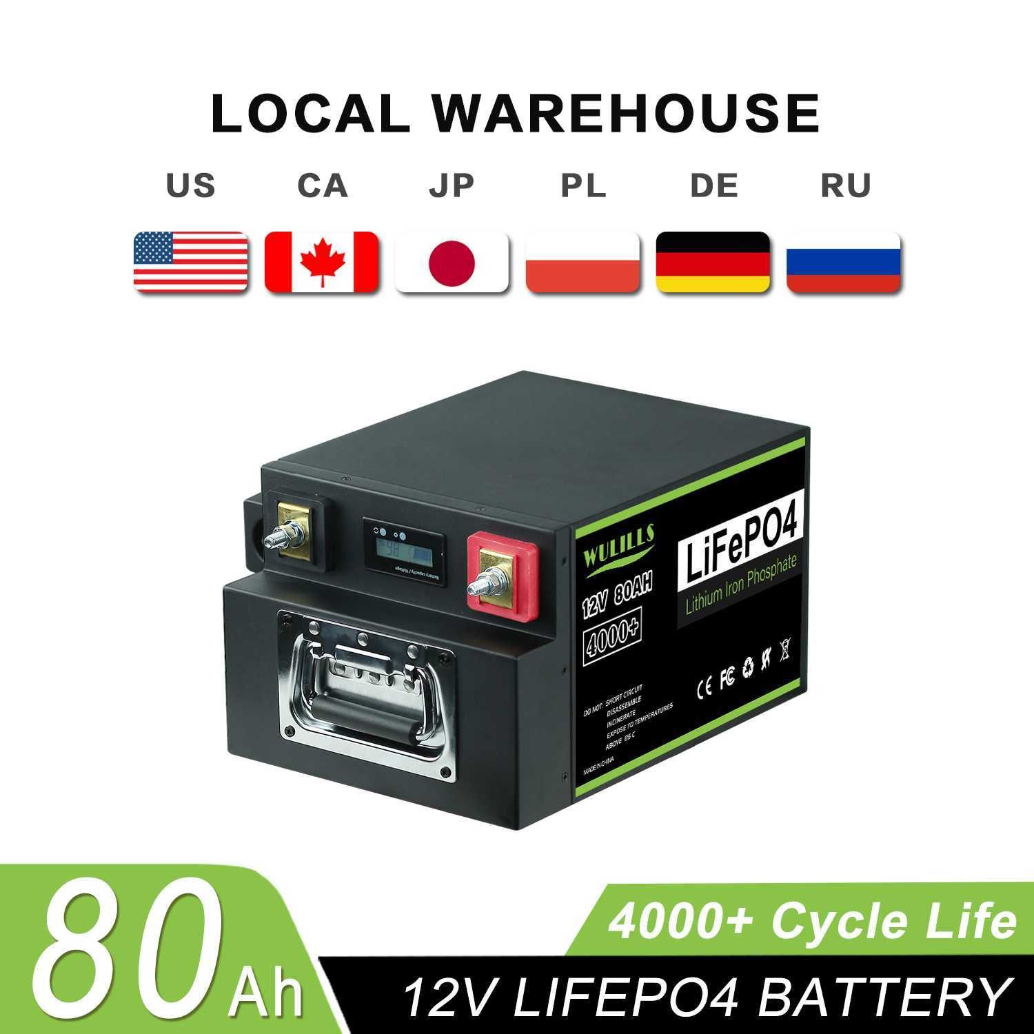 Novo 12V 24v 48v 80Ah 100Ah 200Ah 280Ah300ah 400ah Lifepo4 Baterias ...