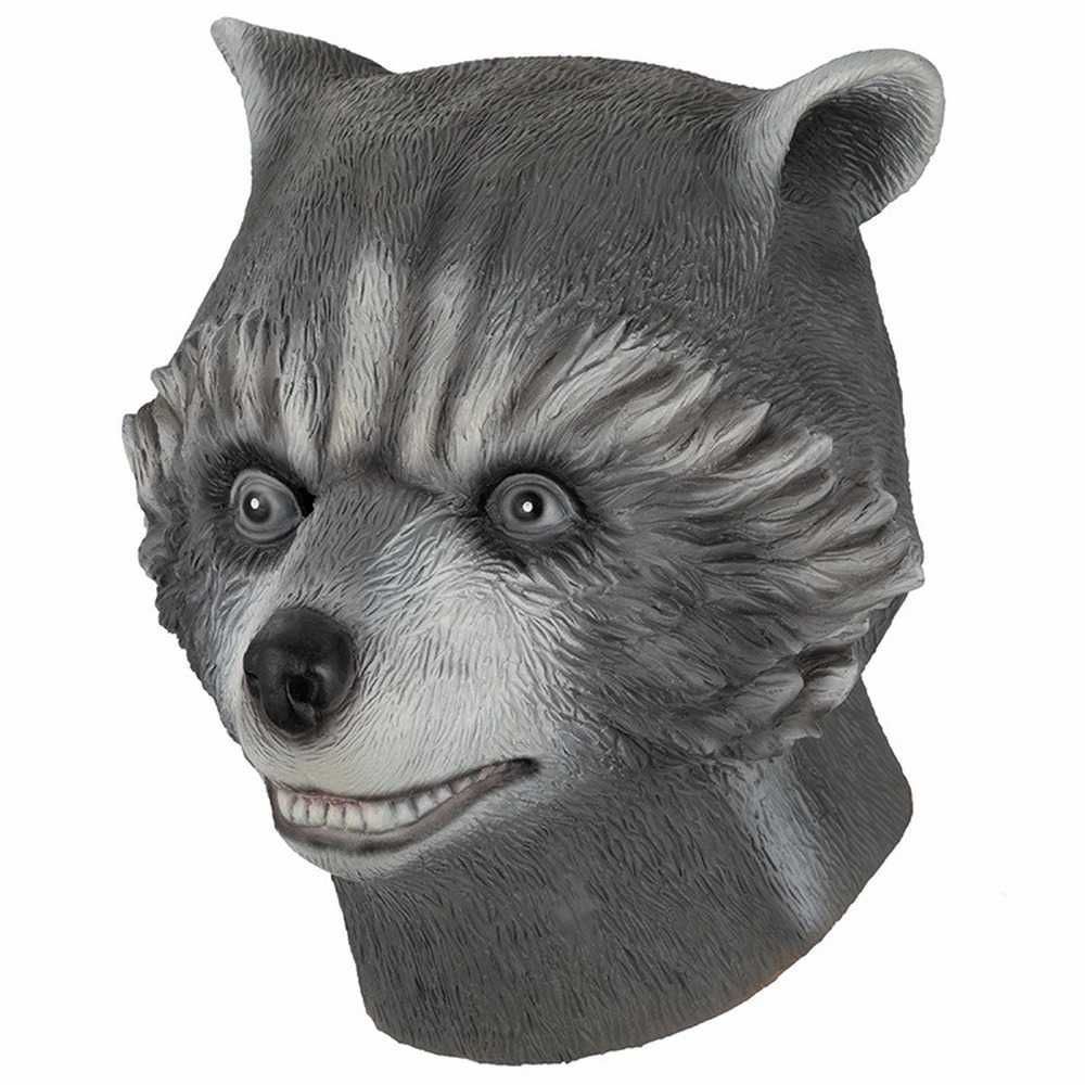 Funny Donkey Panda Shark Cat Rhinoceros Parrot Animal Mask Halloween ...
