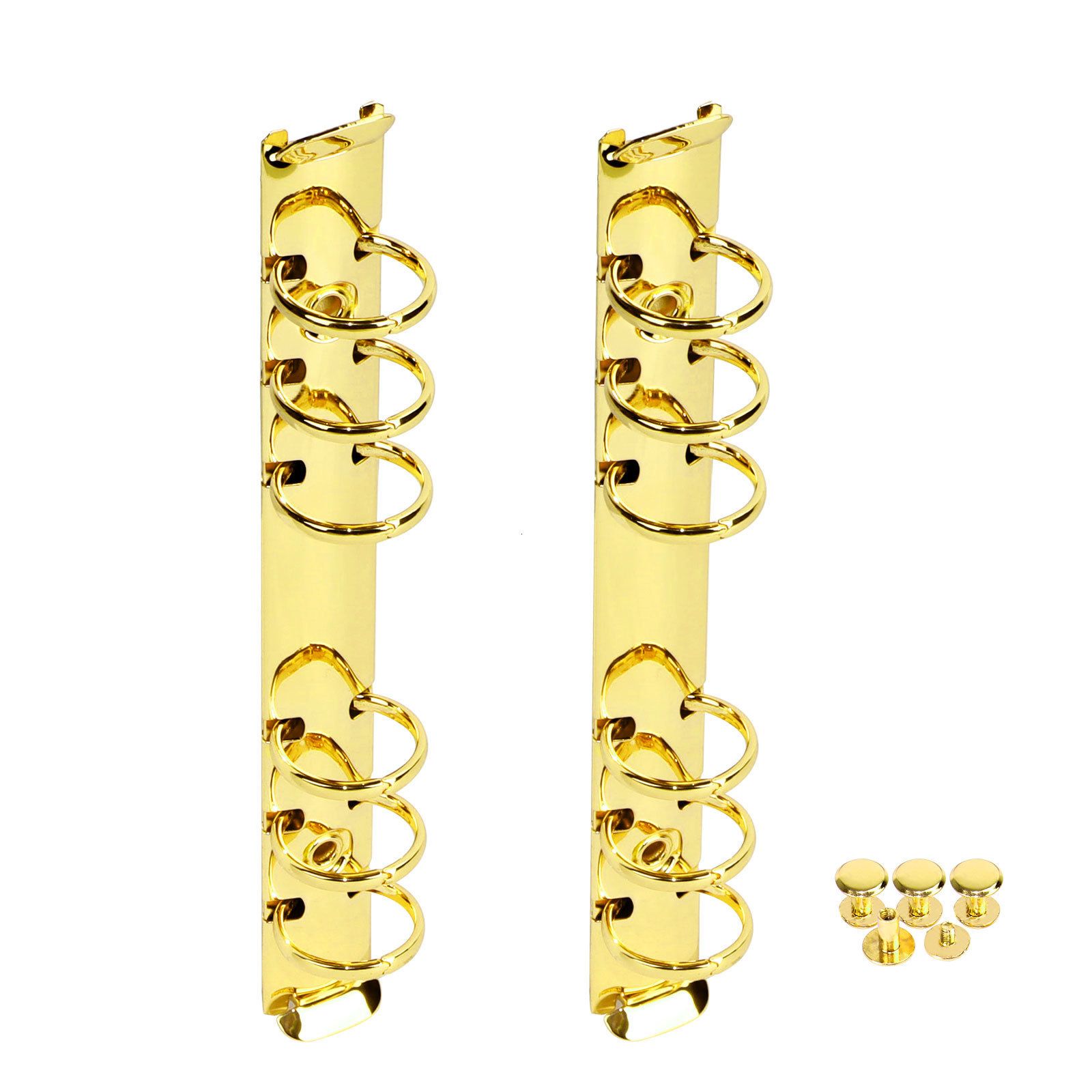 Wholesale Binders Rose Gold Metal A5 Ring Binder Clips Gold Loose Leaf ...