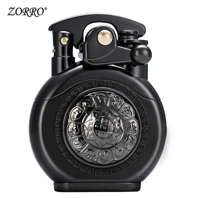 Zorro Turntable Kerosene Lighter Rocker Automatic Ignition Metal ...