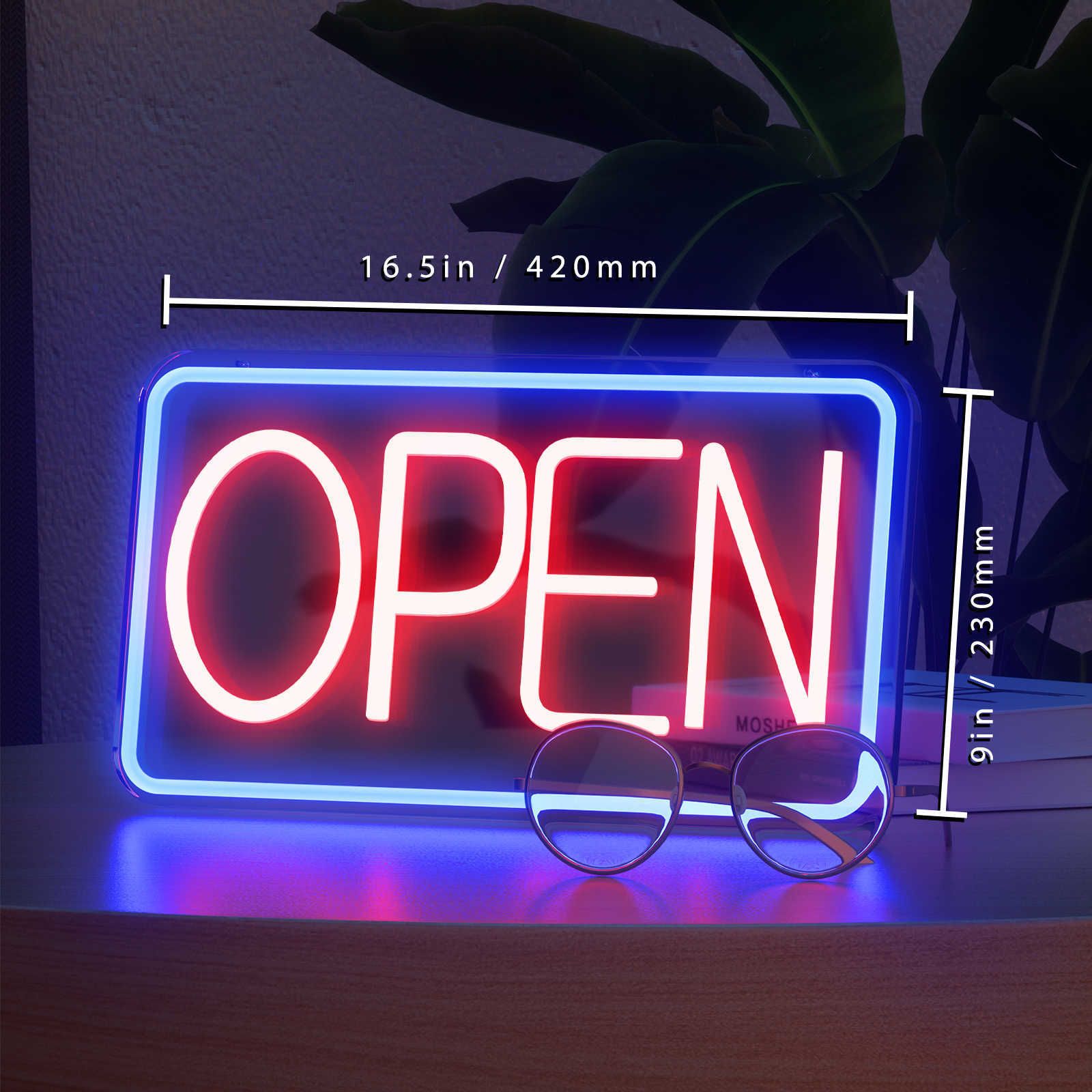 LED Open Sign USB Busines Signs Advertising Light Shopping Neon ...