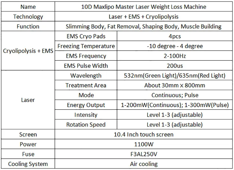 EMS Zero Muscle Building Hip Lifting 360 Rotation Lipolaser Maschine ...