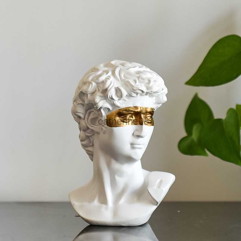 Ic Greek David Statue Head Bust Sculpture Office Bookshelf Portrait ...