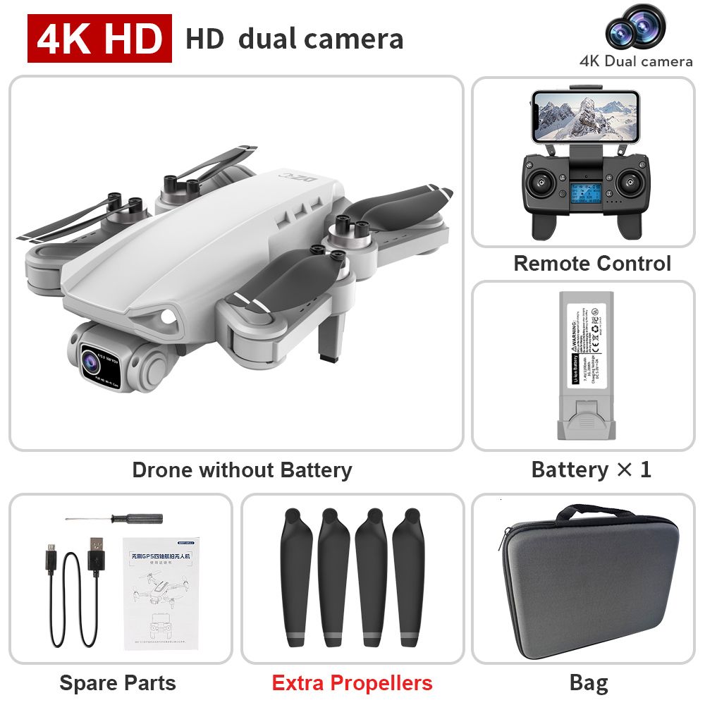 ₩85,858에서 전기 RC 항공기 L900 Pro SE 4K HD 듀얼 카메라 드론 시각 장애물 시각 장애물 회피 브러시리스 ...