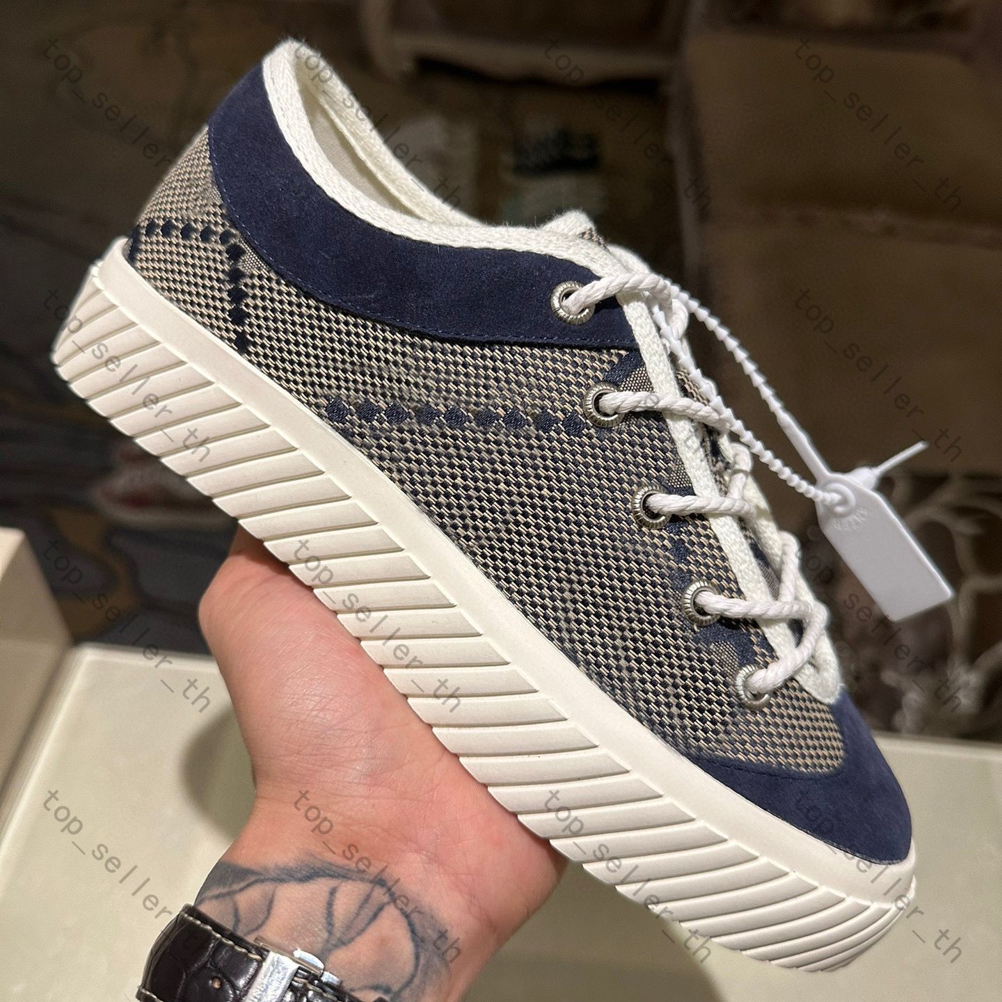 1977 Designer Shoes Platform Sneaker Canvas Sneakers Embroidered ...