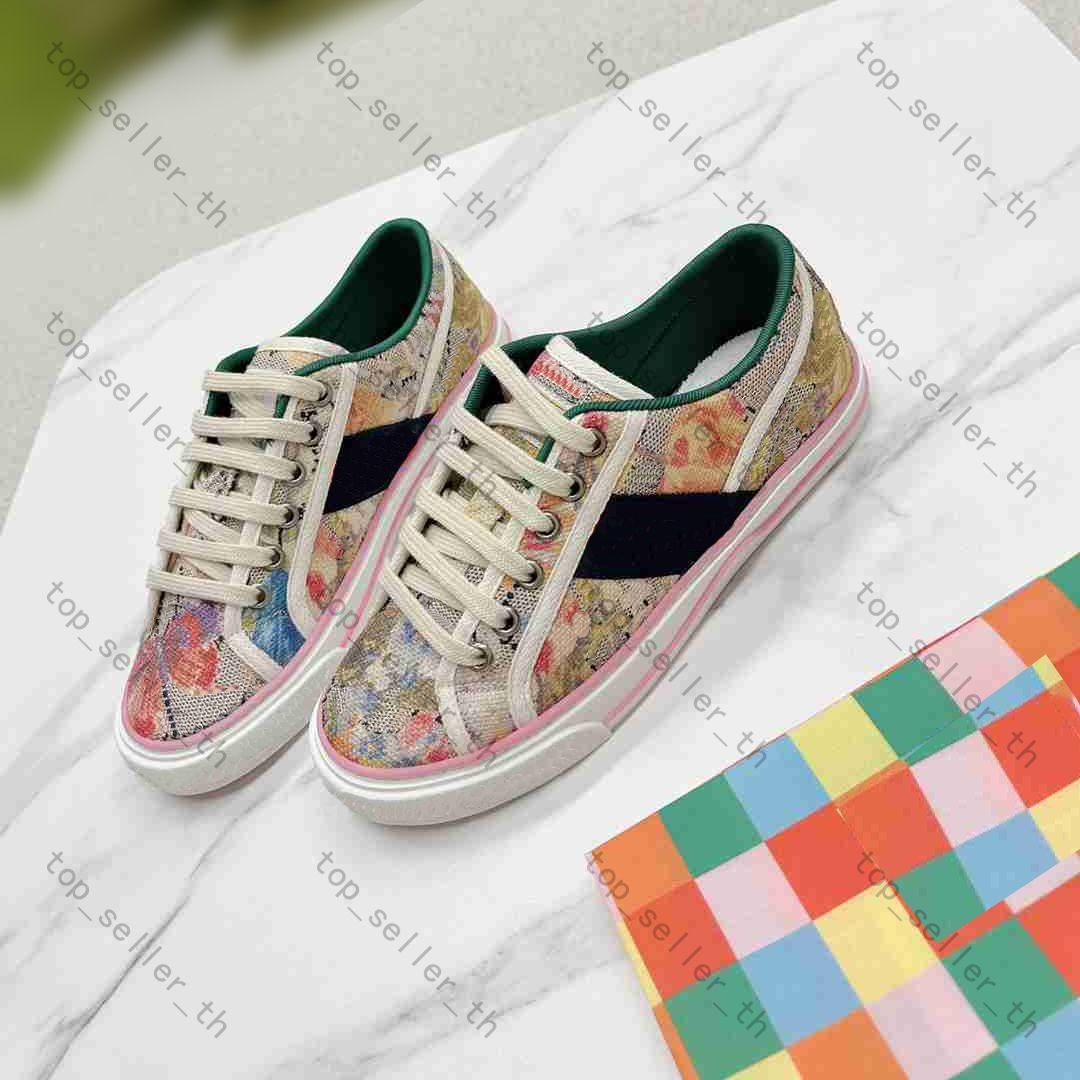 1977 Designer Shoes Platform Sneaker Canvas Sneakers Embroidered ...
