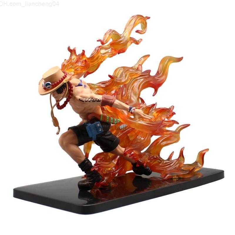 Anime Manga 23cm One Piece Figurine Portgas D Ace Anime Figure Fire ...
