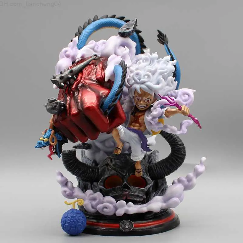 Anime Manga One Piece Luffy Gear 5 Figuras Sun God Nika Luffy Anime ...
