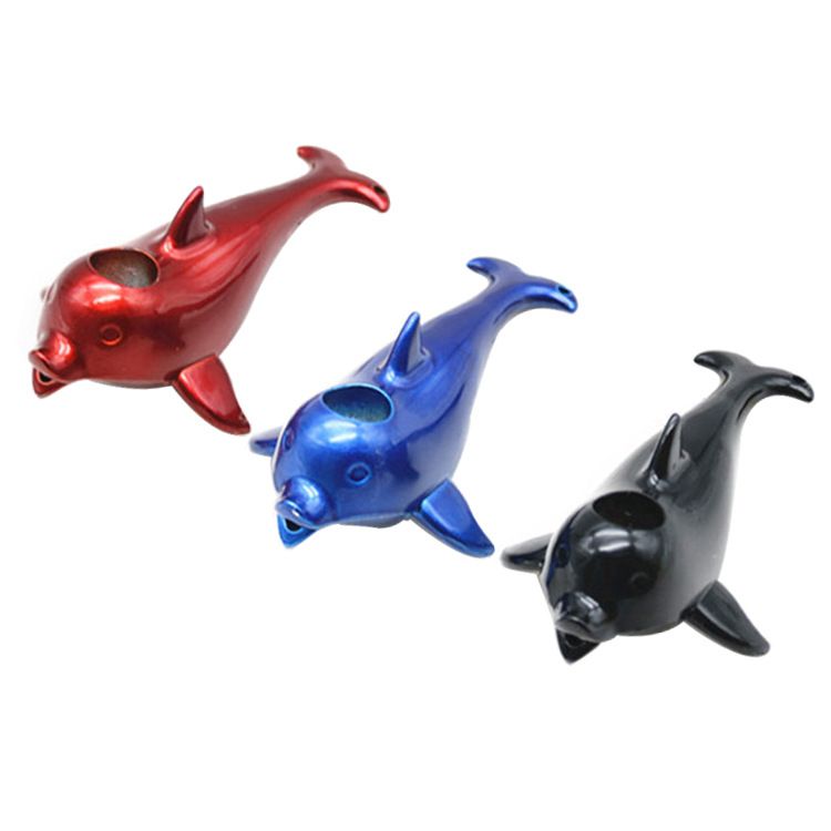 New Dolphin Silicone Hookah Pipe With Ear Spoon Water Pipe Hand Pipe ...