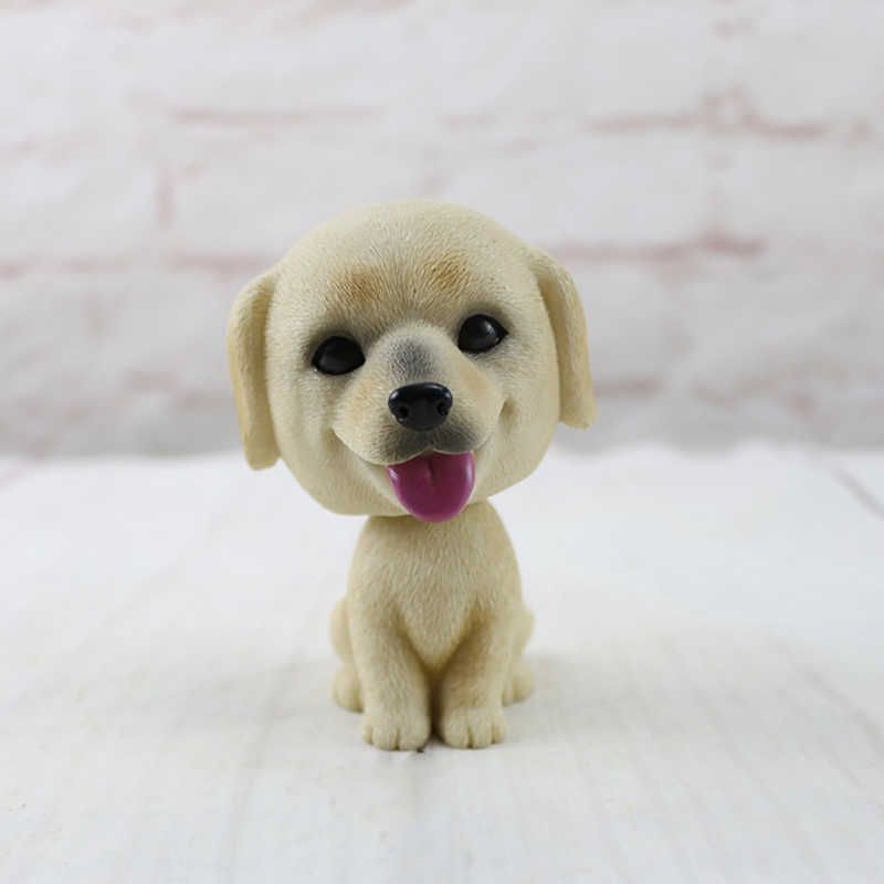 Interior Decorations Pug Bobblehead Car Dashboard Toys Cartoon Puppy ...