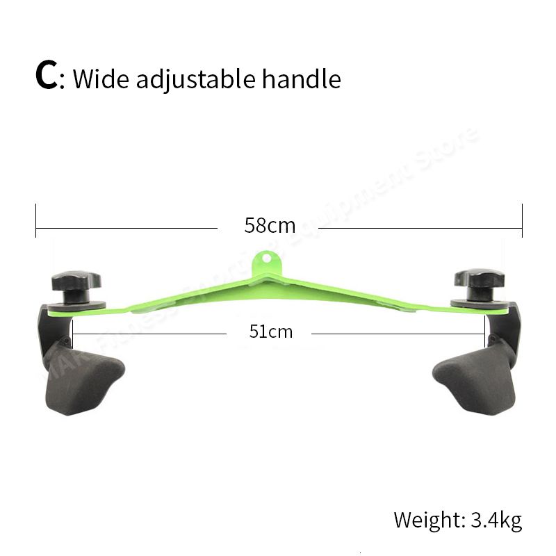 Hand Grippers Fitness Lat Pull Down T Bar Handle Rowing Rotating V Bar ...