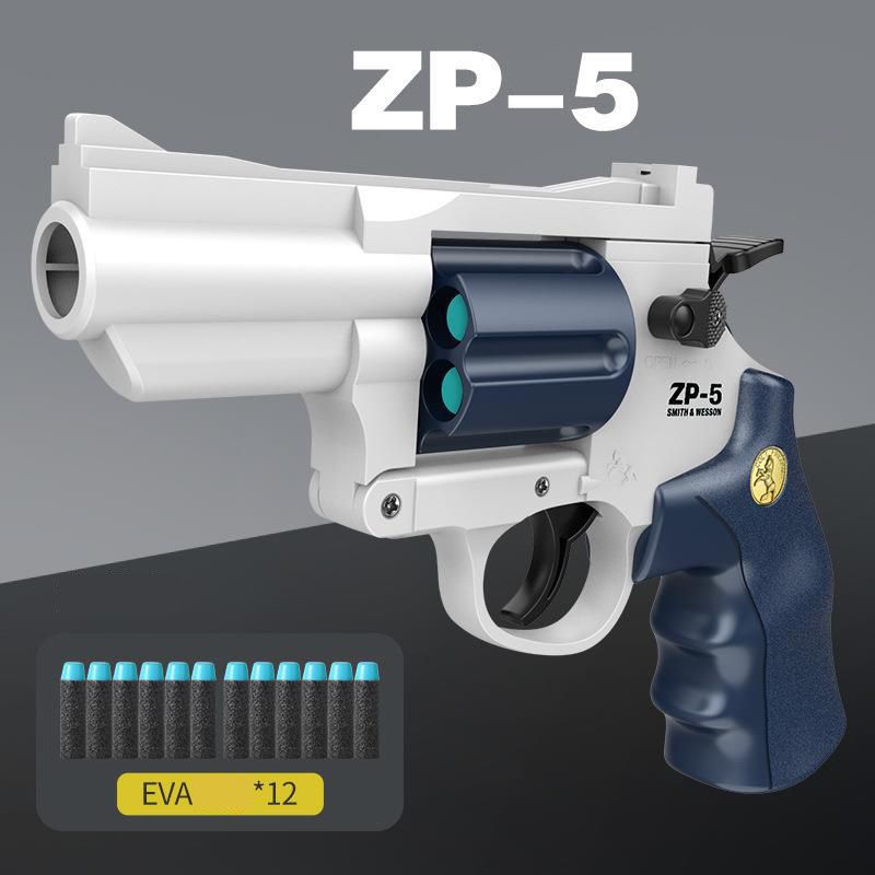 ZP5 Soft Bullet Revolver Pistol Toys Manual Shell Launcher De Eyección ...