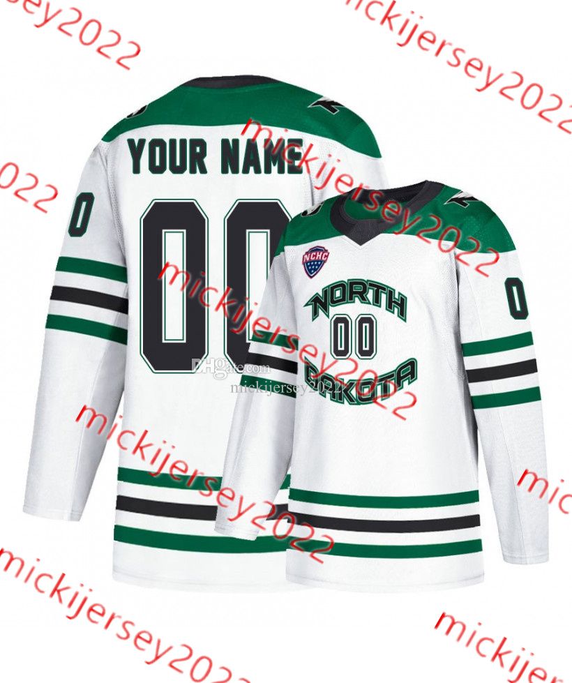 Tucker Poolman North Dakota Fighting Hawks Hockey Jersey Rhett Gardner ...