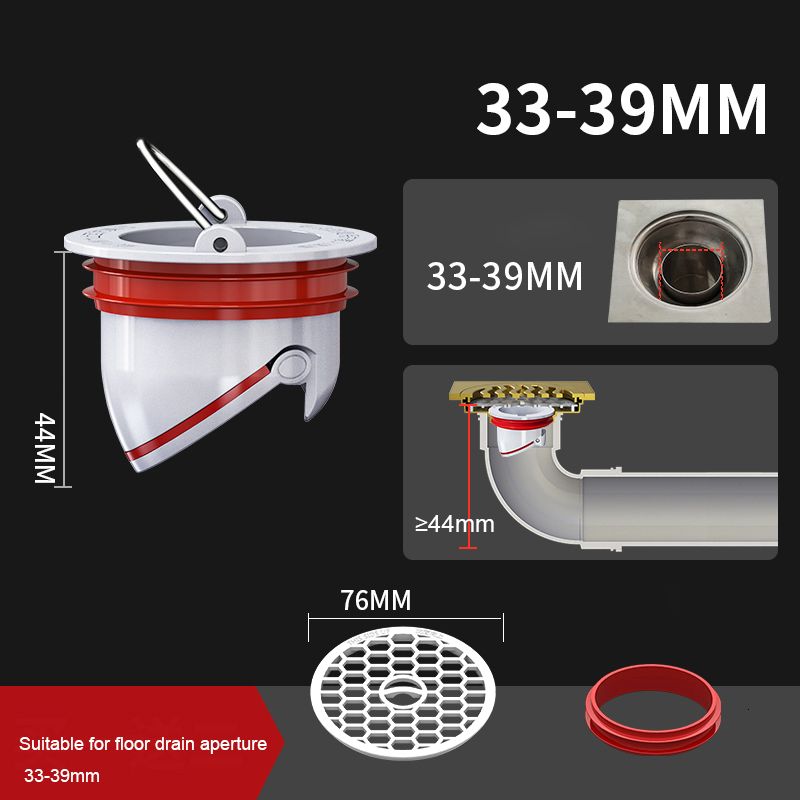 Drains Floor Drain Deodorizer Strainer Plug Trap Sewer Seal Leak Siphon ...