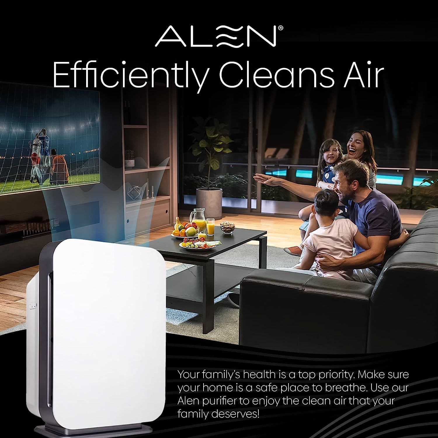 Alen BreatheSmart 75i 5-Speed Ionic Brown True HEPA Air