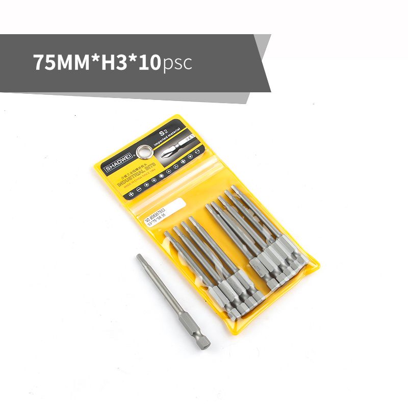 Screwdrivers 75mm Magnetic Head Screwdriver Bit 1/4 Hex Shank ...