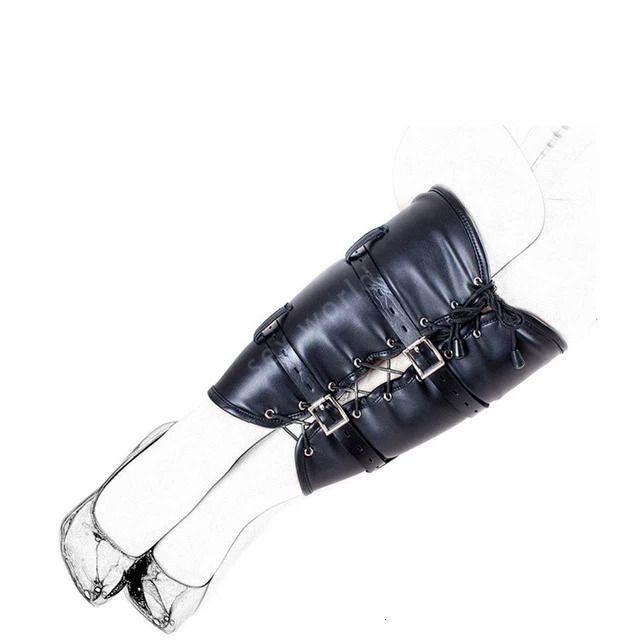 Adult Toys BDSM Bondage Leg/Arm Binder Behind Back SM Leather Armbinder ...