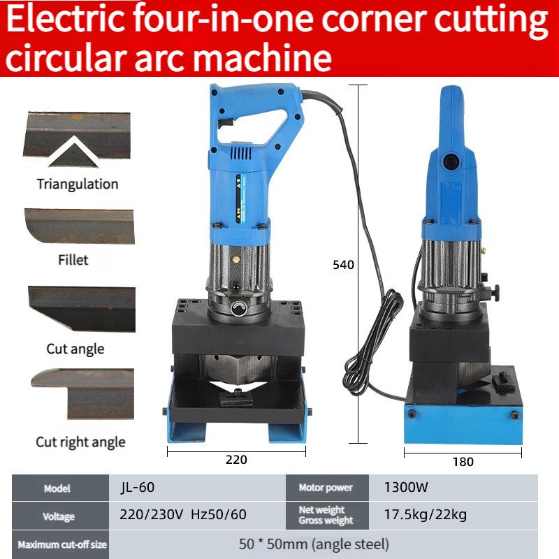 Electric Hydraulic Angle Steel Cutting Machine Four In One Processing ...