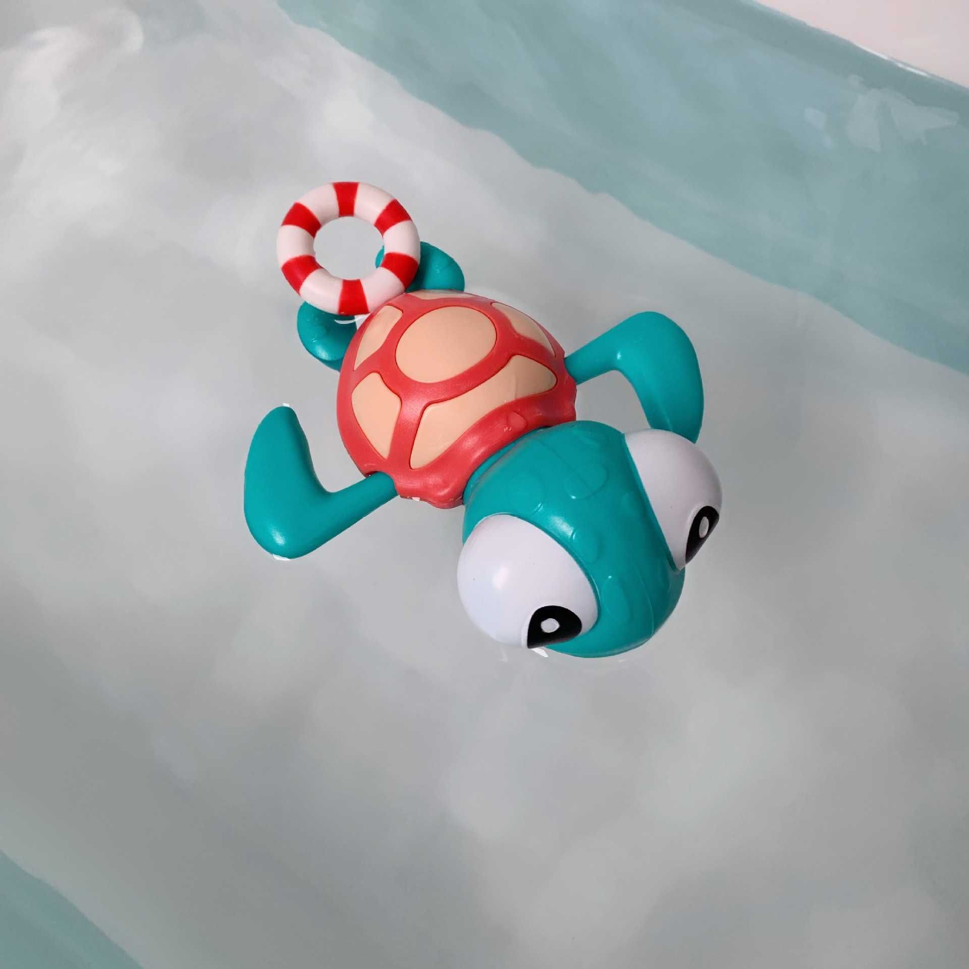 Bath Toys Pull String Baby Toy Go Sea Turtle Cute Surfing Swimming ...