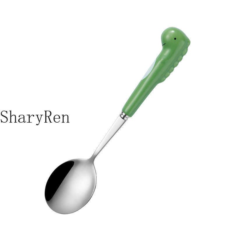 Cups Dishes Utensils Cartoon Dinosaur Pink Rabbit Baby Spoon Fork ...